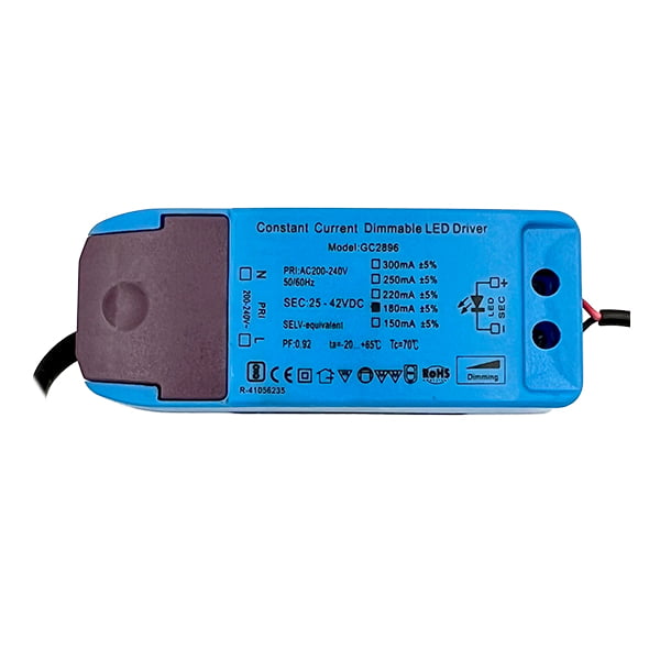 DRIVER 7W DIMEABLE A 220V PARA FOCO SPOT DIRIGIBLE - Ledconcept