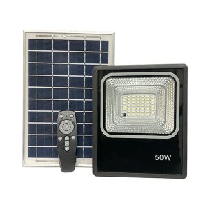 PROYECTOR DE ÁREA LED SOLAR 50W 6.500°K CON SENSOR - Ledconcept